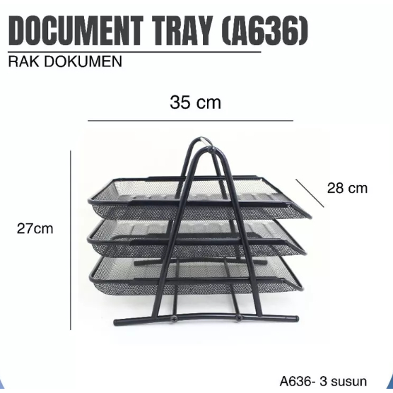 Jual Document Tray / Rak Simpan Dokumen A636-A637 Rak Dokumen Stainless ...