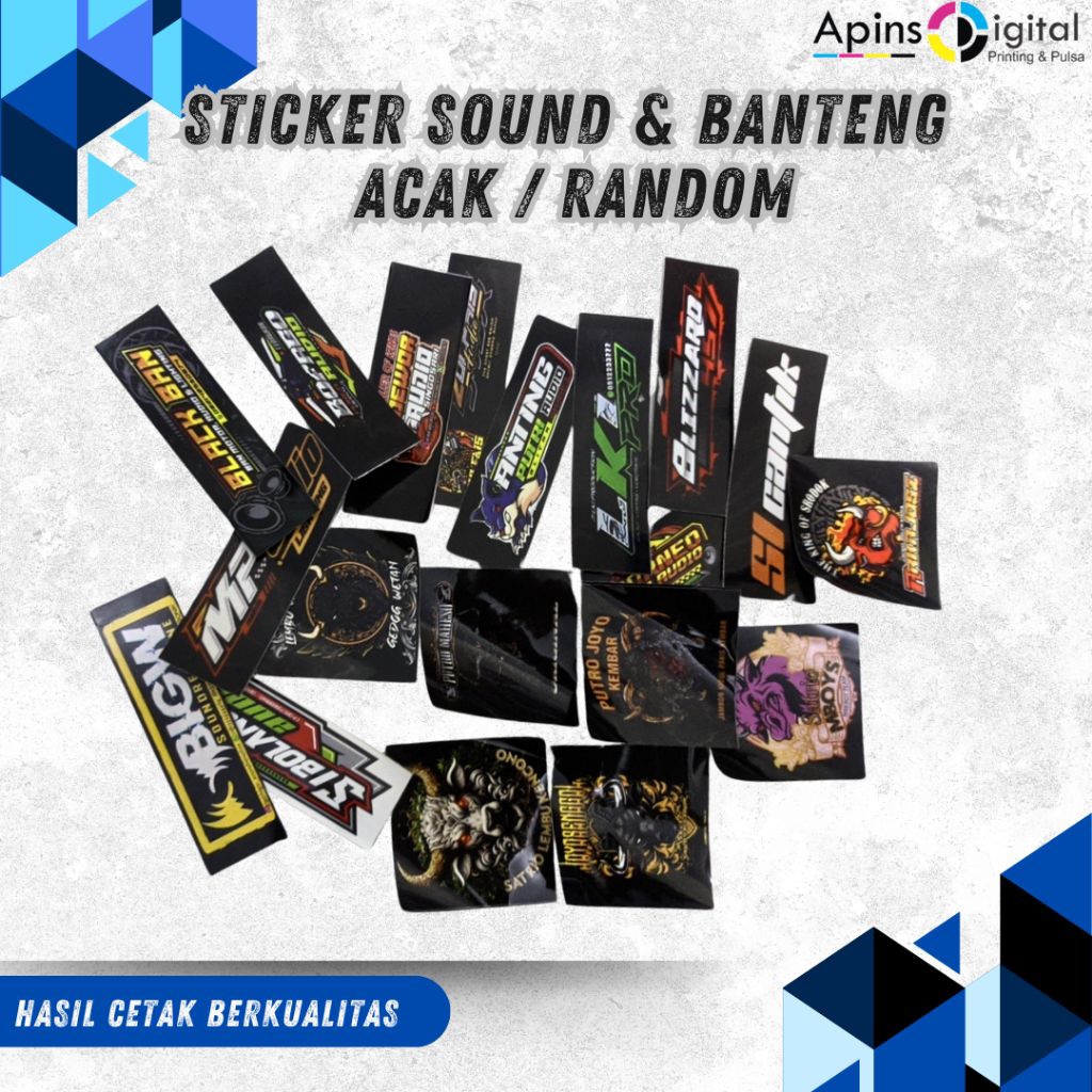 Jual Sticker Acak random Banteng & Sound System /Sound Horeg | Shopee ...