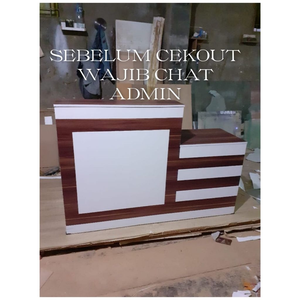 Jual meja custom meja kantor meja loundry meja receptionist meja bri ...