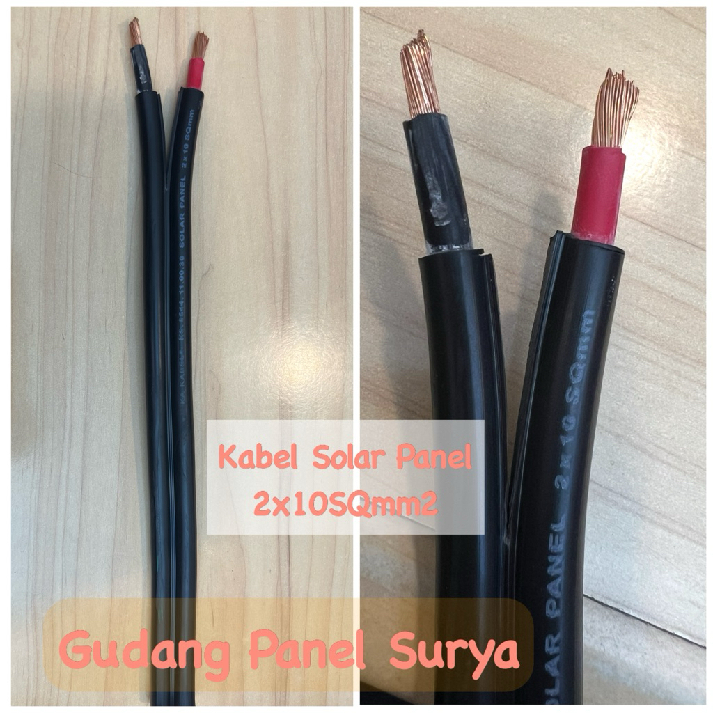 Jual Kabel Solar Panel 2x10 SQmm2 2x10SQmm2 TEMBAGA | Shopee Indonesia