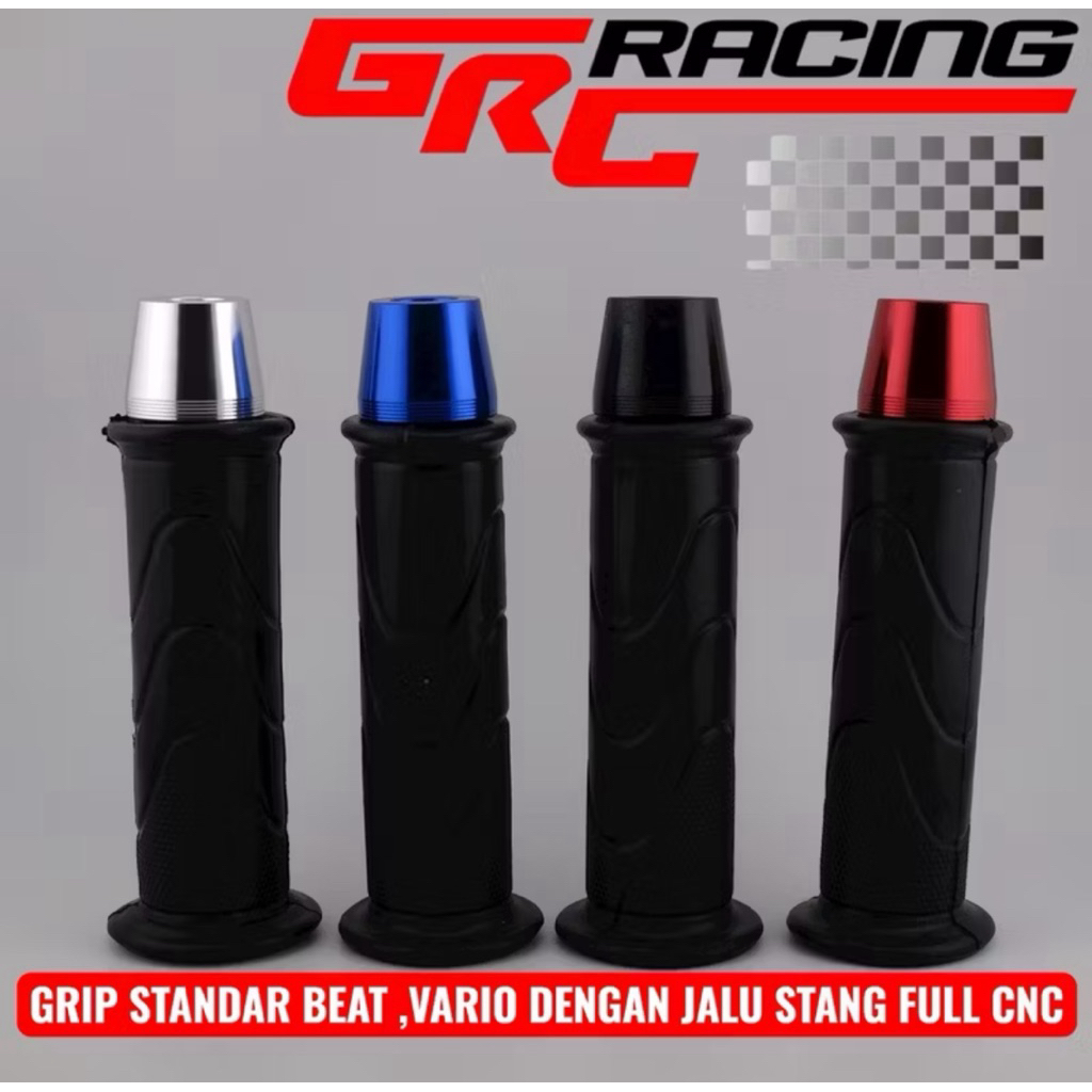 Jual PAKET SEPASANG GRIP STANDAR HONDA BEAT VARIO DENGAN JALU STANG ...