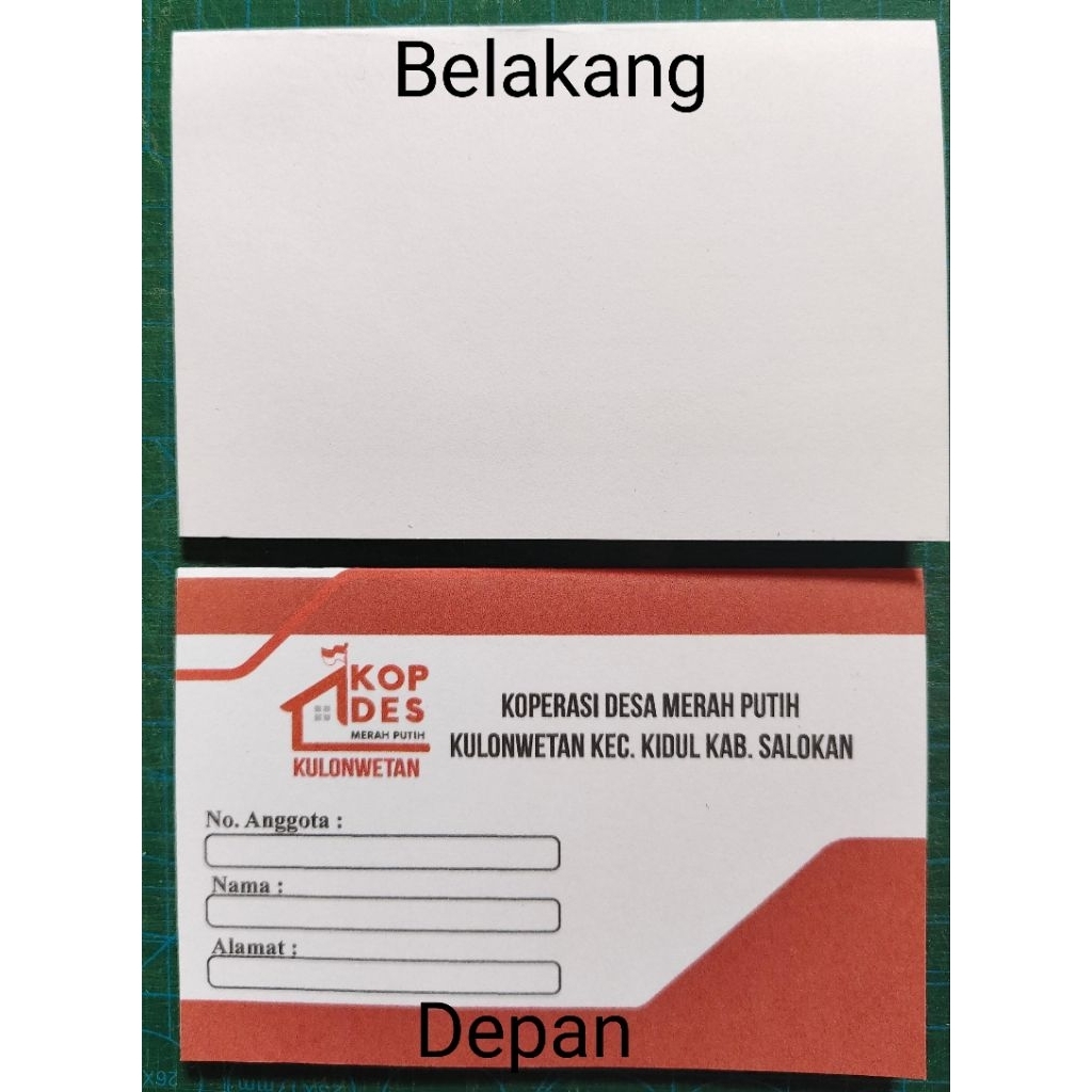 Jual bahanBC/jilid biasa 28 halaman||buku tabungan koperasi merah putih ...