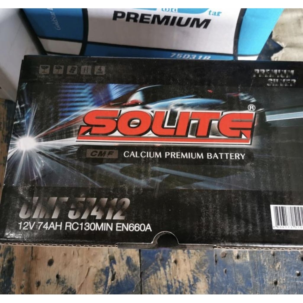Jual AKI BATERAI KERING SOLITE 57412/UMF57412/370LN3 REBORN DIESEL 74AH ...