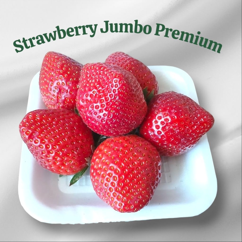 Jual Strawberry Fresh Jumbo Premium Merah dan Besar | Shopee Indonesia
