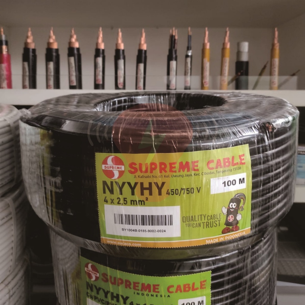 Jual Kabel NYYHY 4x2,5mm 100M Cu/PVC/PVC-f 450/750V - Supreme Cable ...