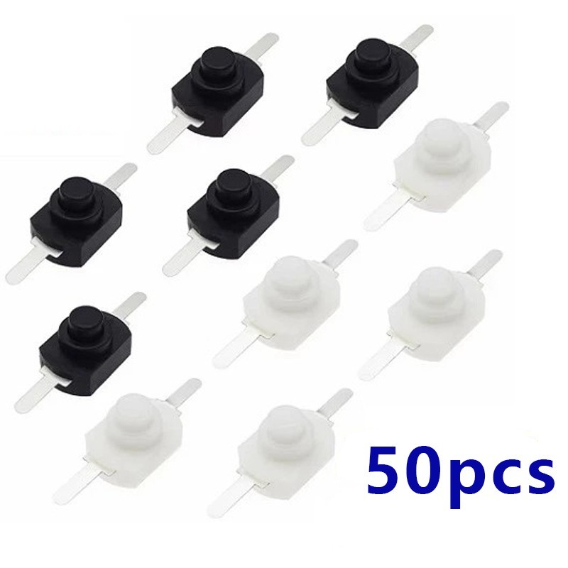 Jual 50pcs Switch Toggle Senter Push Button Self Locking Waterproof 2 ...