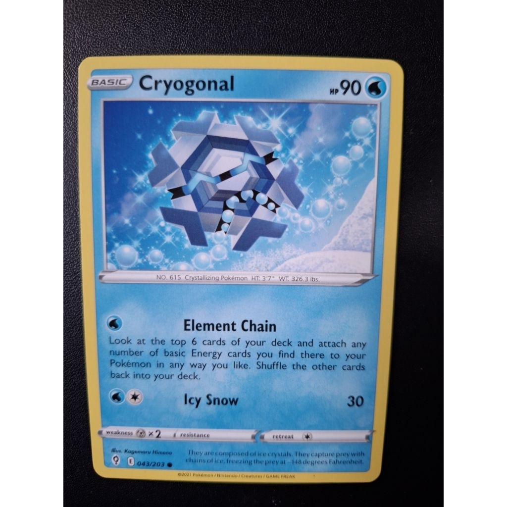 Jual kartu pokemon original common Cryogonal E 043/203 | Shopee Indonesia