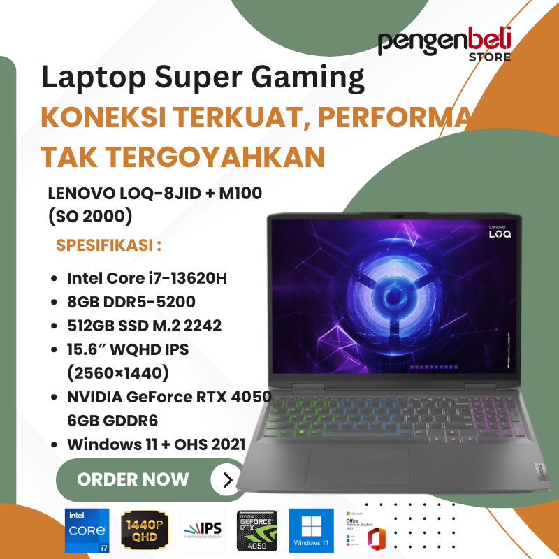 Jual Laptop Gaming Spek Dewa, Core I7 Gen 13 Harga Terjangkau - LENOVO ...
