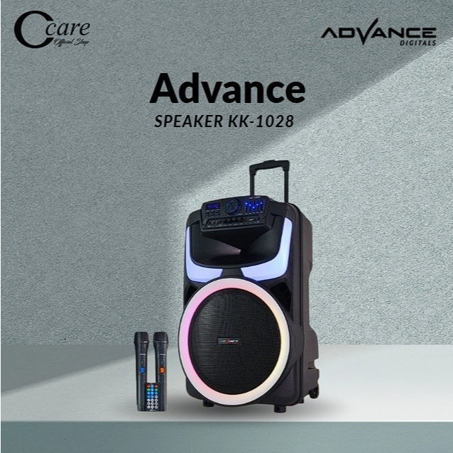 Jual Advance Digitals Audio Speaker KK-1028 15 inch RMS 65W Free 2 Mic ...
