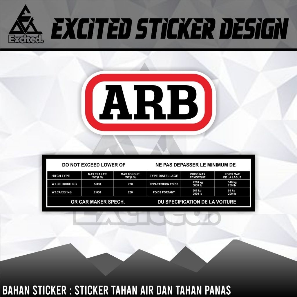 Jual STIKER VINYL ARB TRD | Shopee Indonesia