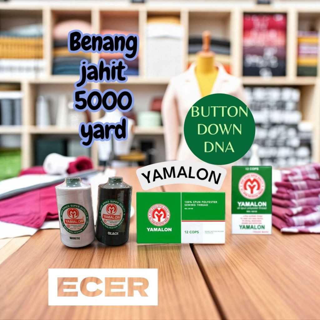 Jual Eceran Benang Jahit YAMALON 5000 yard/ 1 pcs | Shopee Indonesia