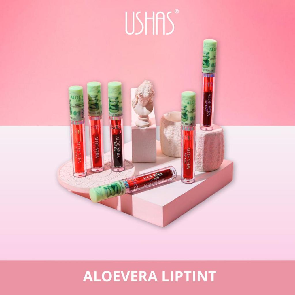 Jual USHAS LP2116 ALOE VERA LIP TINT 4 ML (PEWARNA DAN PELEMBAB BIBIR ...