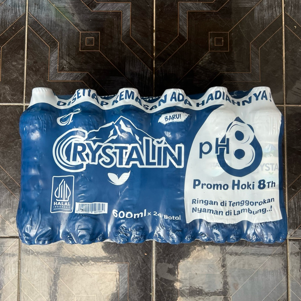 Jual Crystalin Air Mineral 600ml 600 ml 1 Dus 24 Botol - Crystalline ...