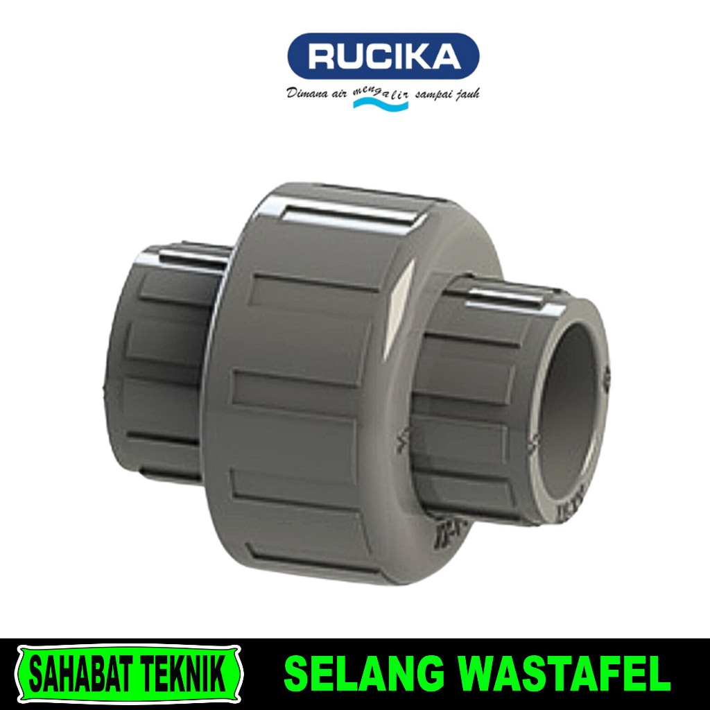 Jual RUCIKA WATER MUR POLOS AW 1 1/2'' inch / UNION SOCKET PVC 50 MM AW ...