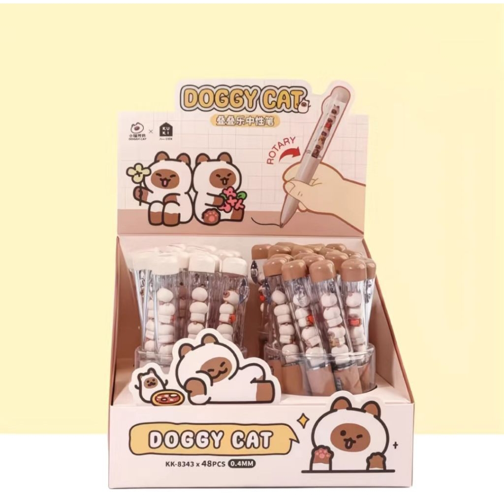 Jual BOLPEN GEL DOGGY CAT 1 BOX (48pcs) | Shopee Indonesia