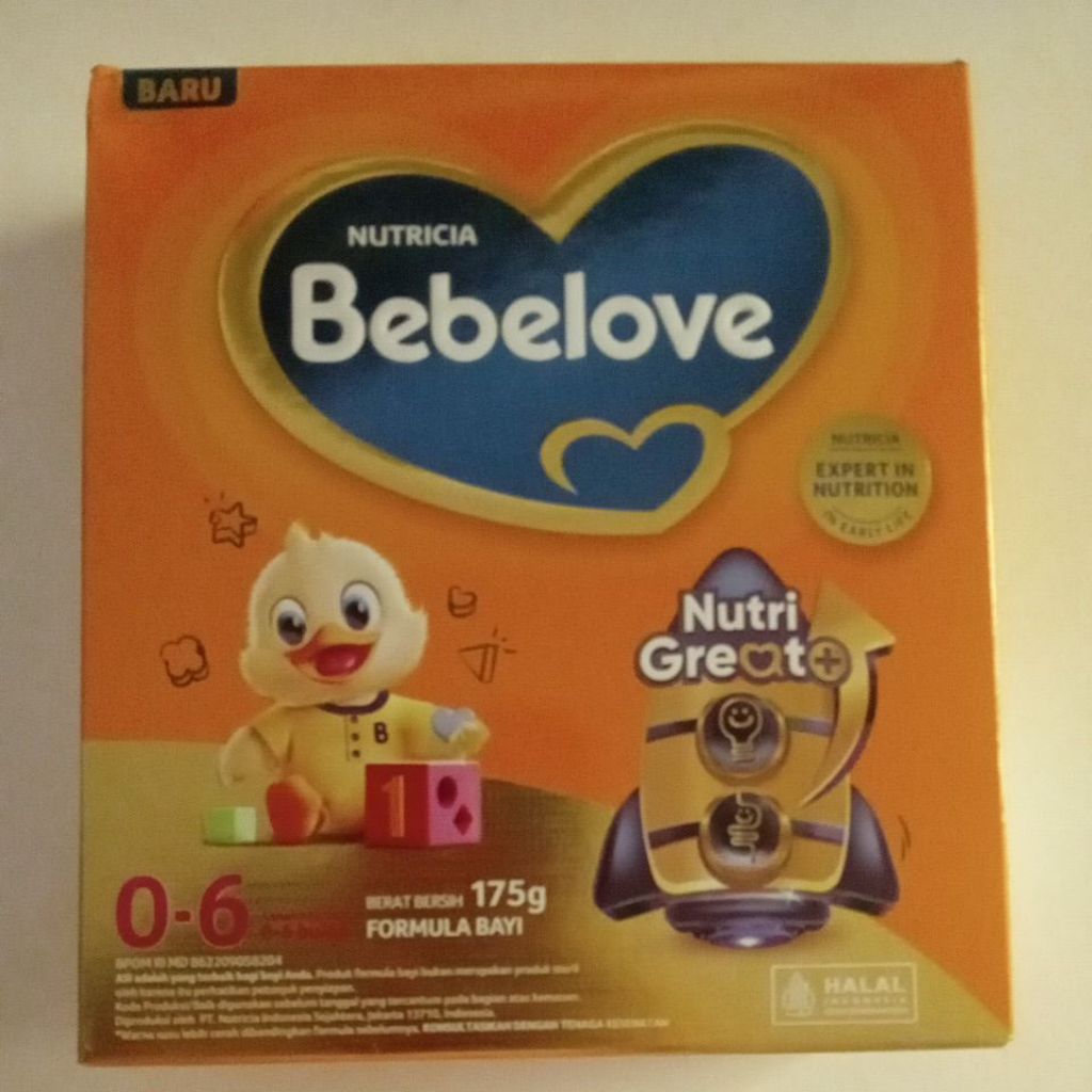 Jual BEBELOVE 1 nutrigreato 175 gram (kemasan baru) | Shopee Indonesia