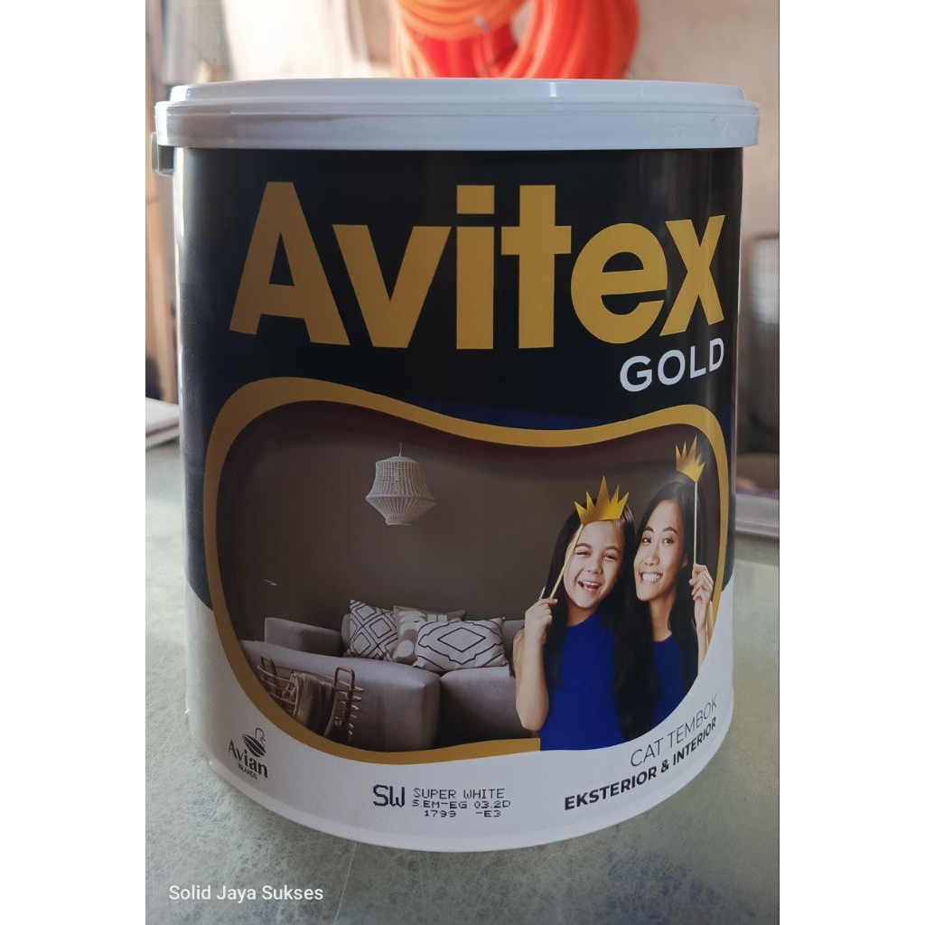 Jual 5kg Cat Tembok Avitex Gold Super White | Shopee Indonesia