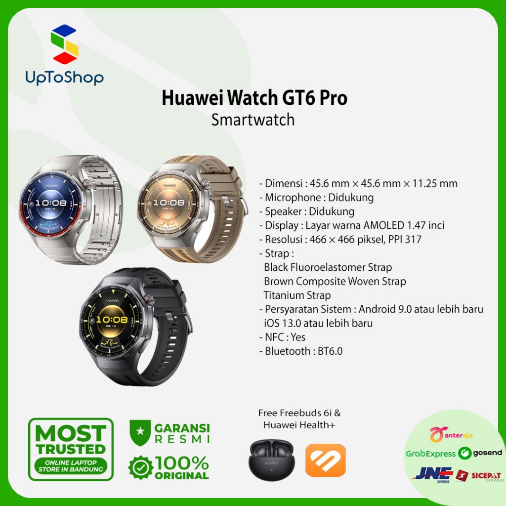 Jual [LIVE] Huawei Watch GT6 Pro Series Smartwatch - Garansi Resmi ...