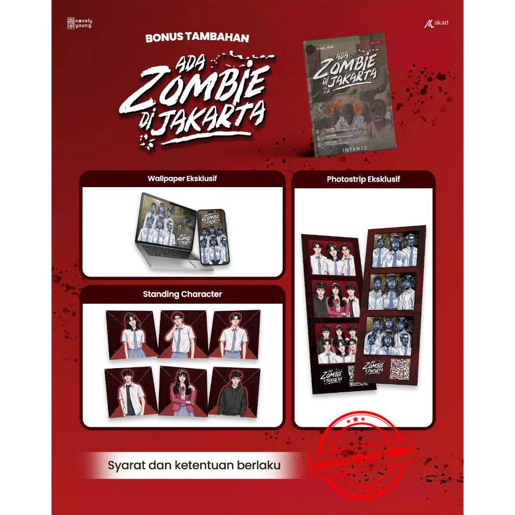 Jual Novel Ada Zombie Di Jakarta - Intanzs - Akad (Bonus Photostrip ...