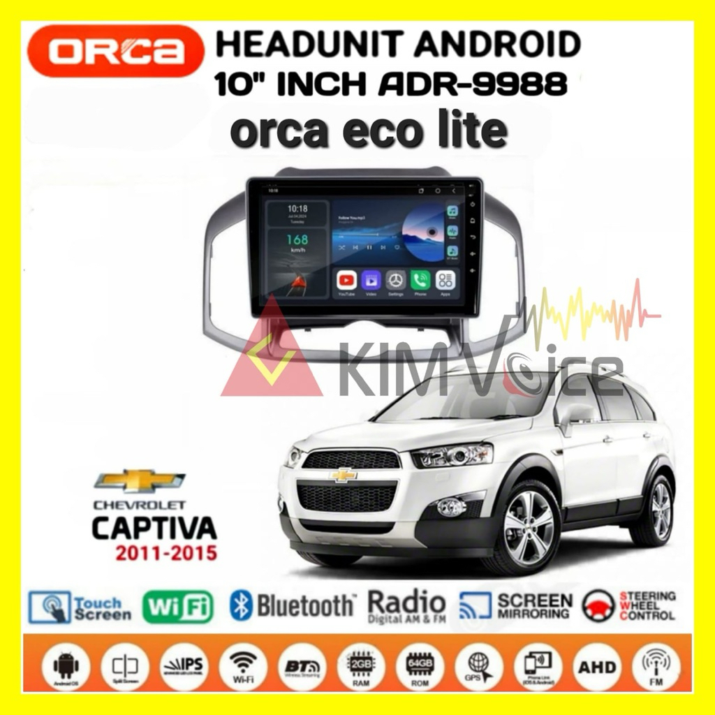 Jual Head unit Android Orca Eco Lite OEM Captiva 2012-2016 Soket pnp ...