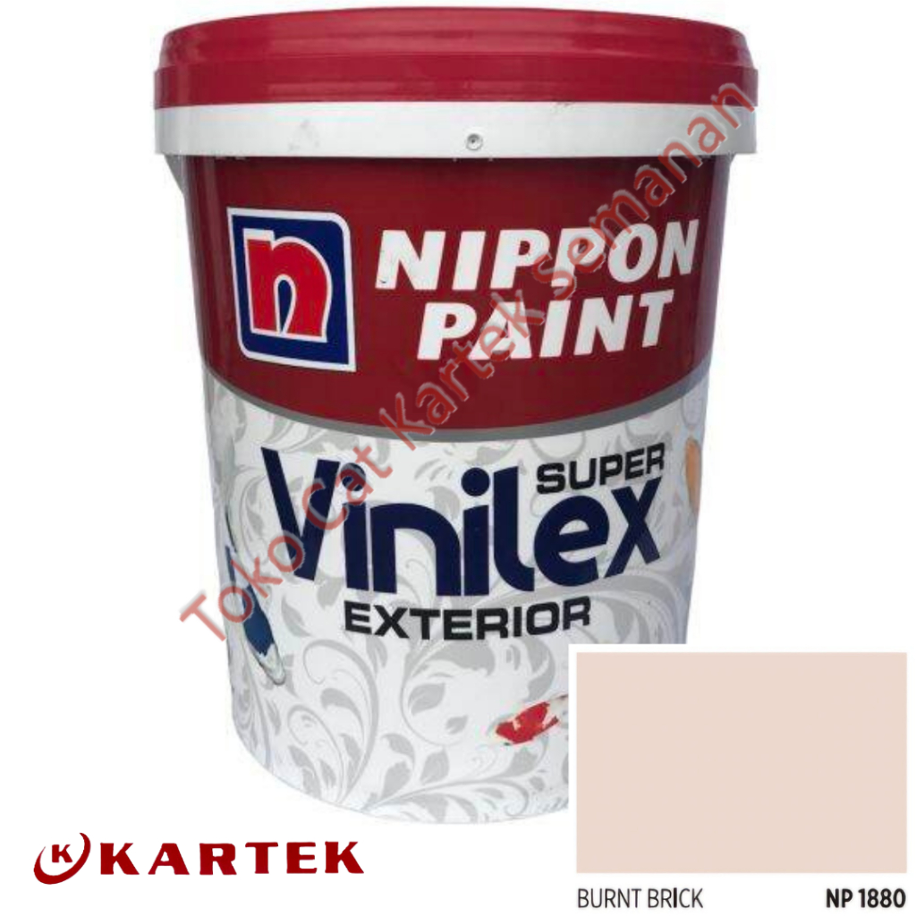 Jual Nippon Paint Vinilex Super Exterior BURNT BRICK NP 1880 Cat Tembok ...