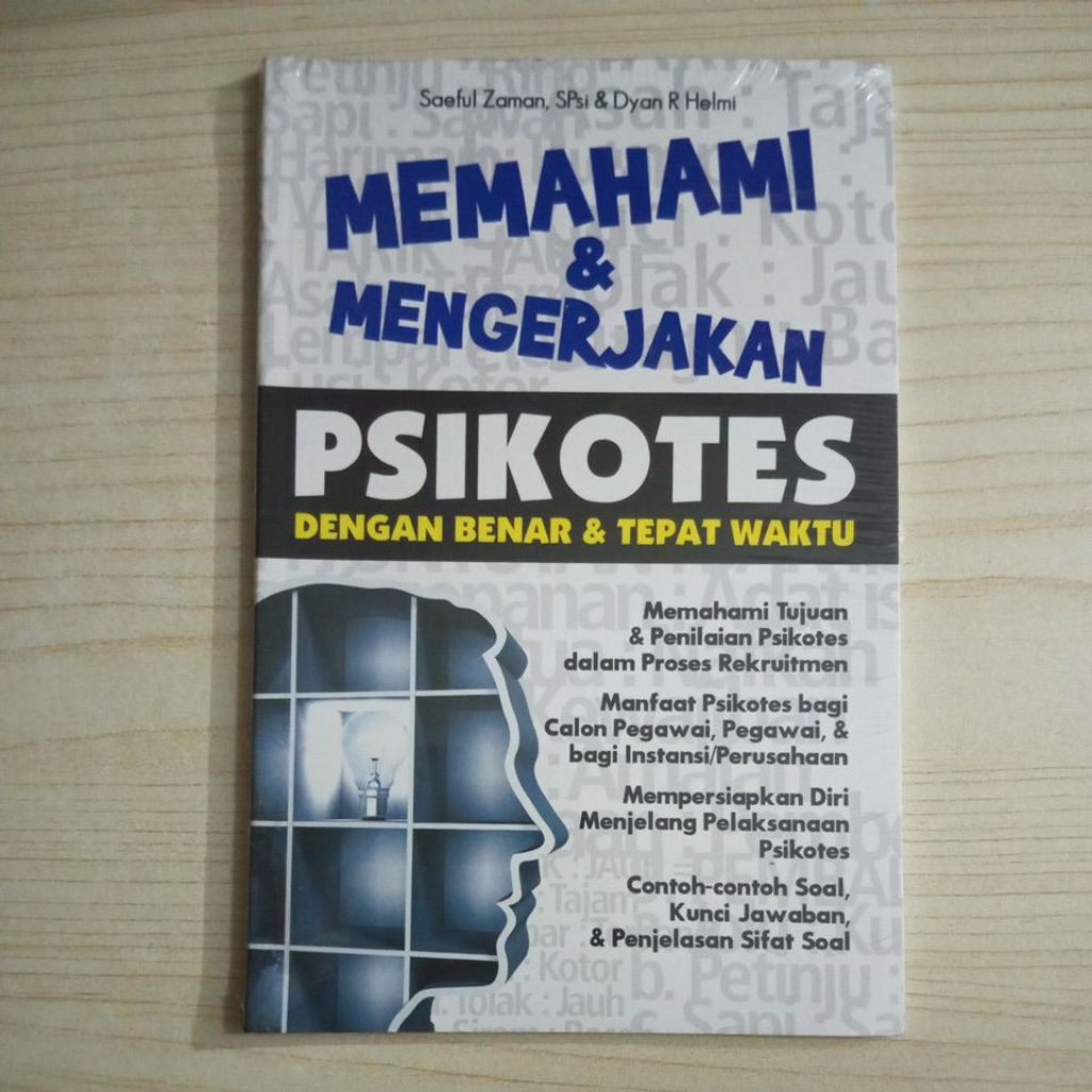 Jual BUKU MEMAHAMI DAN MENGERJAKAN PSIKOTES DENGAN BENAR DAN TEPAT ...