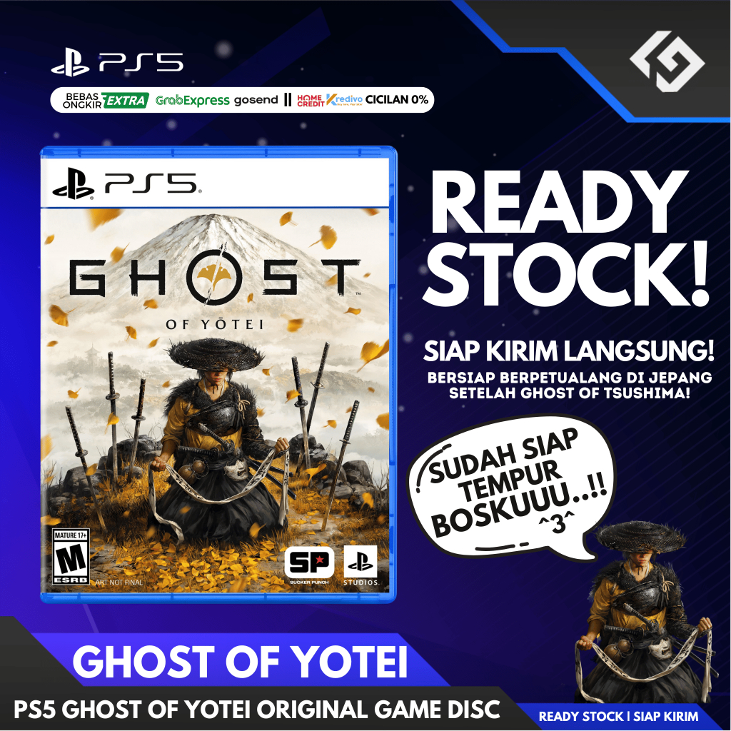 Jual Sony PS5 Ghost of Yotei Blue-Ray BD Game Original PS 5 Slim GOY ...