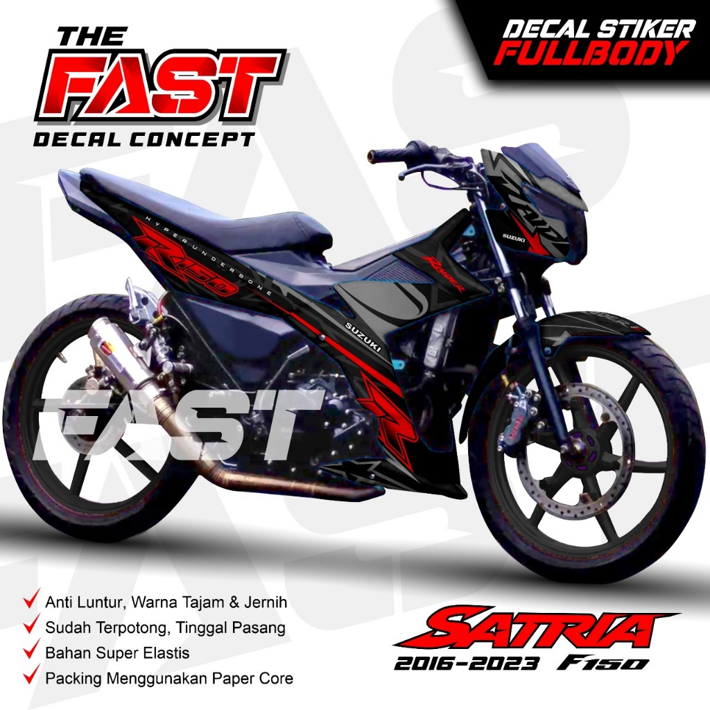 Jual TERBARU Stiker Decal Satria Fu 150r Injeksi Full Body Motif R150 ...