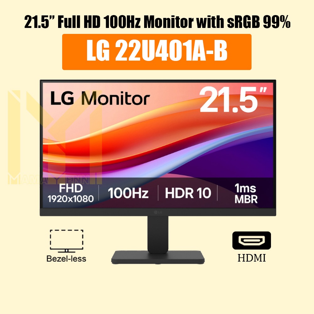 Jual LG 22U401A-B 21.5" / 22" 100Hz Full HD Monitor with sRGB 99% HDR ...