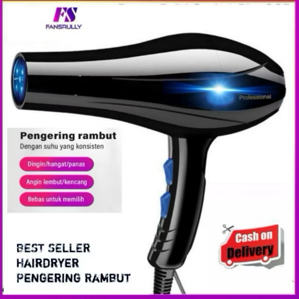 Jual BLURAY ANION Hair Dryer Low Watt Pengering Rambut Multifungsi 3 IN ...