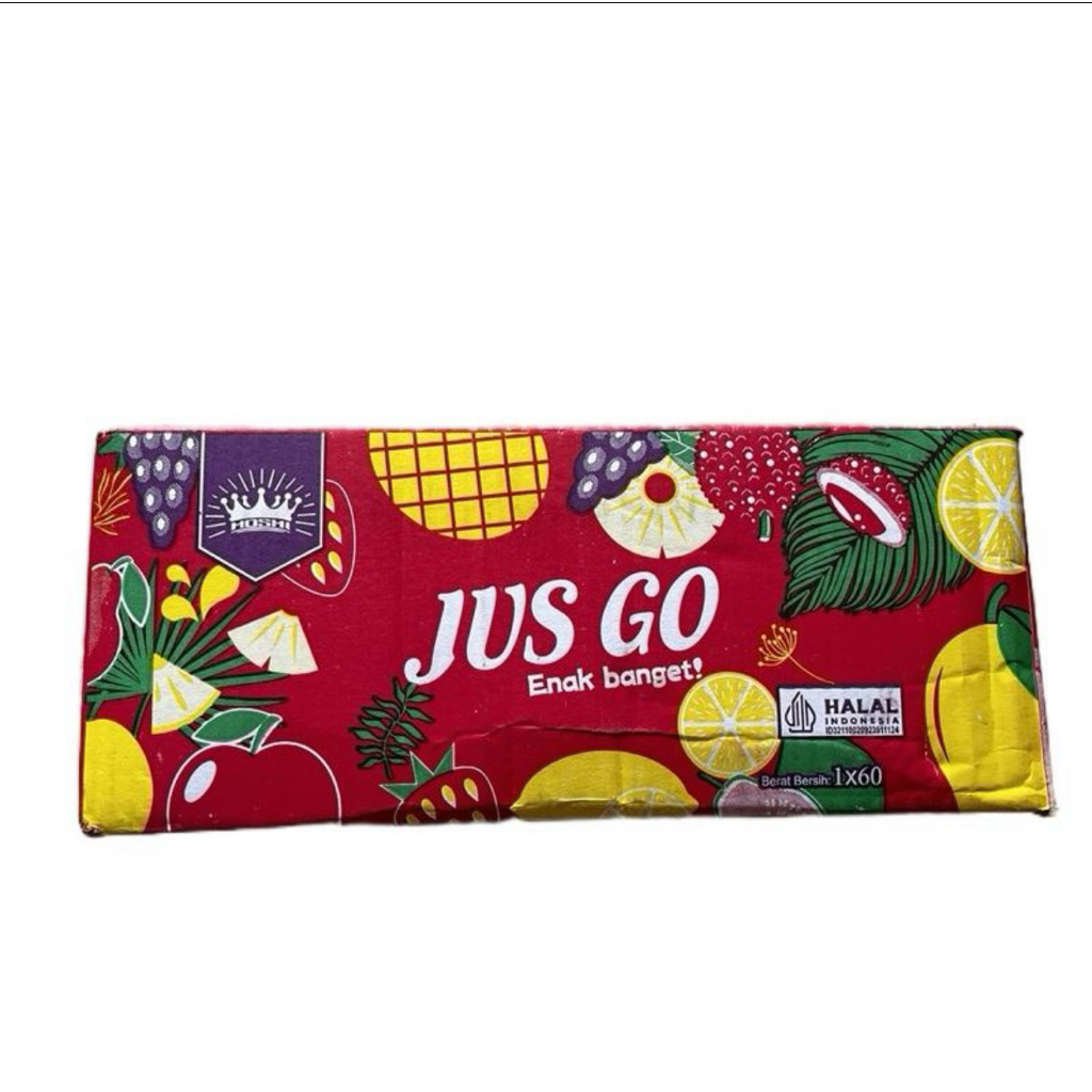 Jual Jus go 1 karton kardus isi 60pcs ( 5 rasa ) rasa campur Juice buah ...