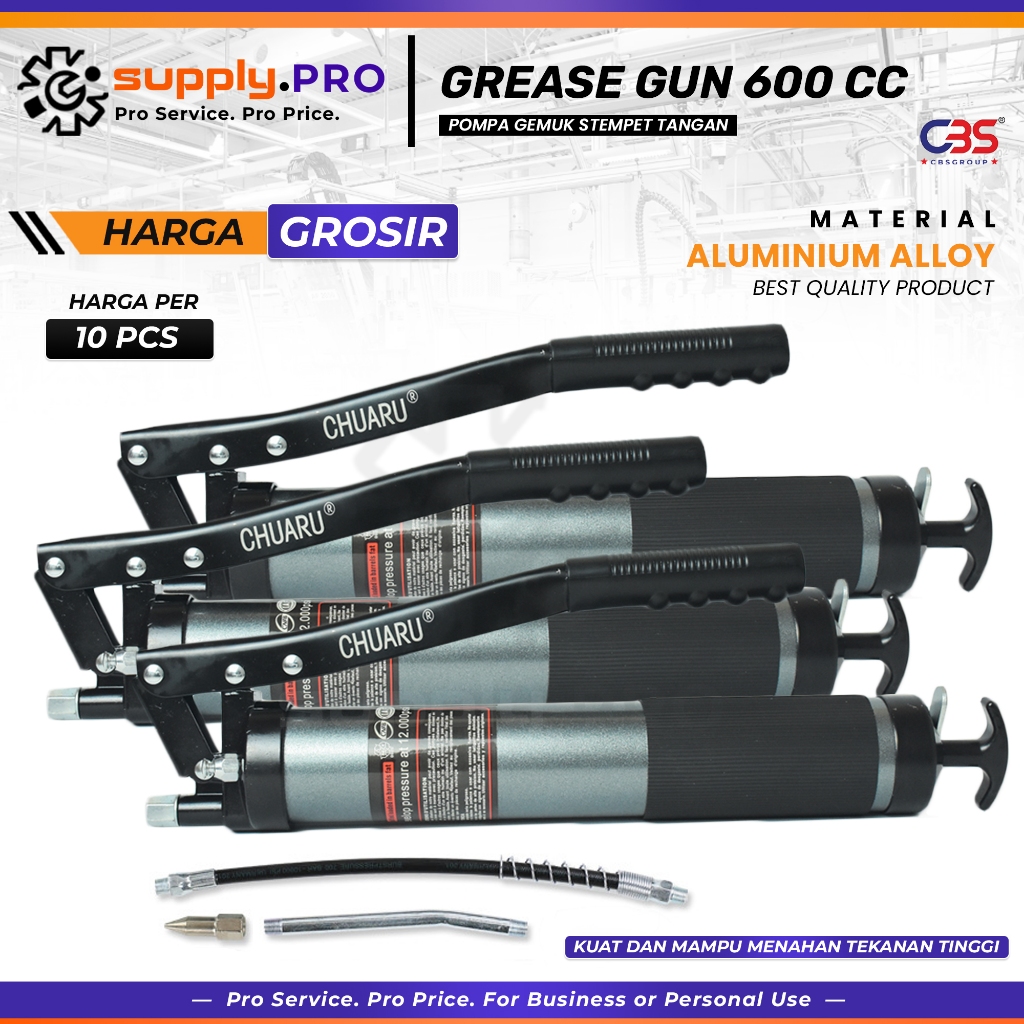 Jual Grease Gun / Pompa Gemuk 400CC 4500/6000 psi Untuk Oli | Shopee ...