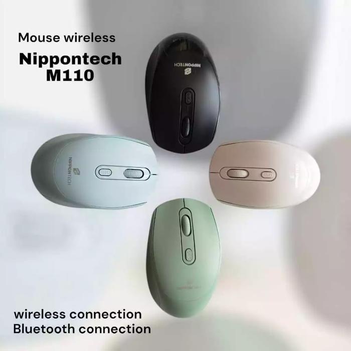 Jual MOUSE WIRELESS NIPPONTECH M110 + BATERAI | Shopee Indonesia