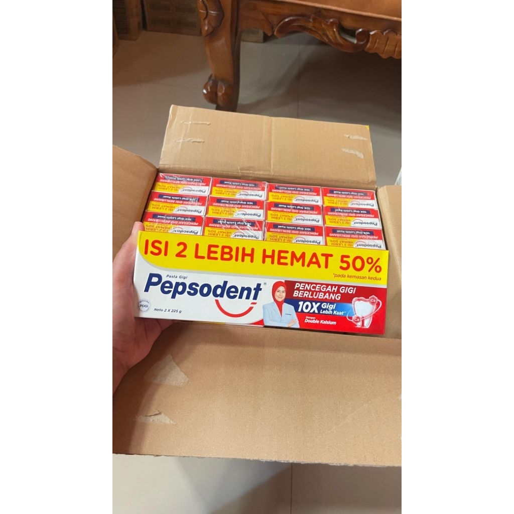 Jual Pepsodent 225gr ISI 2 pcs | Shopee Indonesia