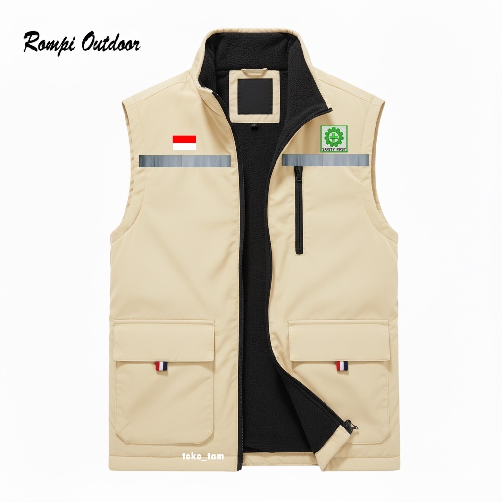 Jual Rompi outdoor scotlight logo k3 safety first original pria wanita ...