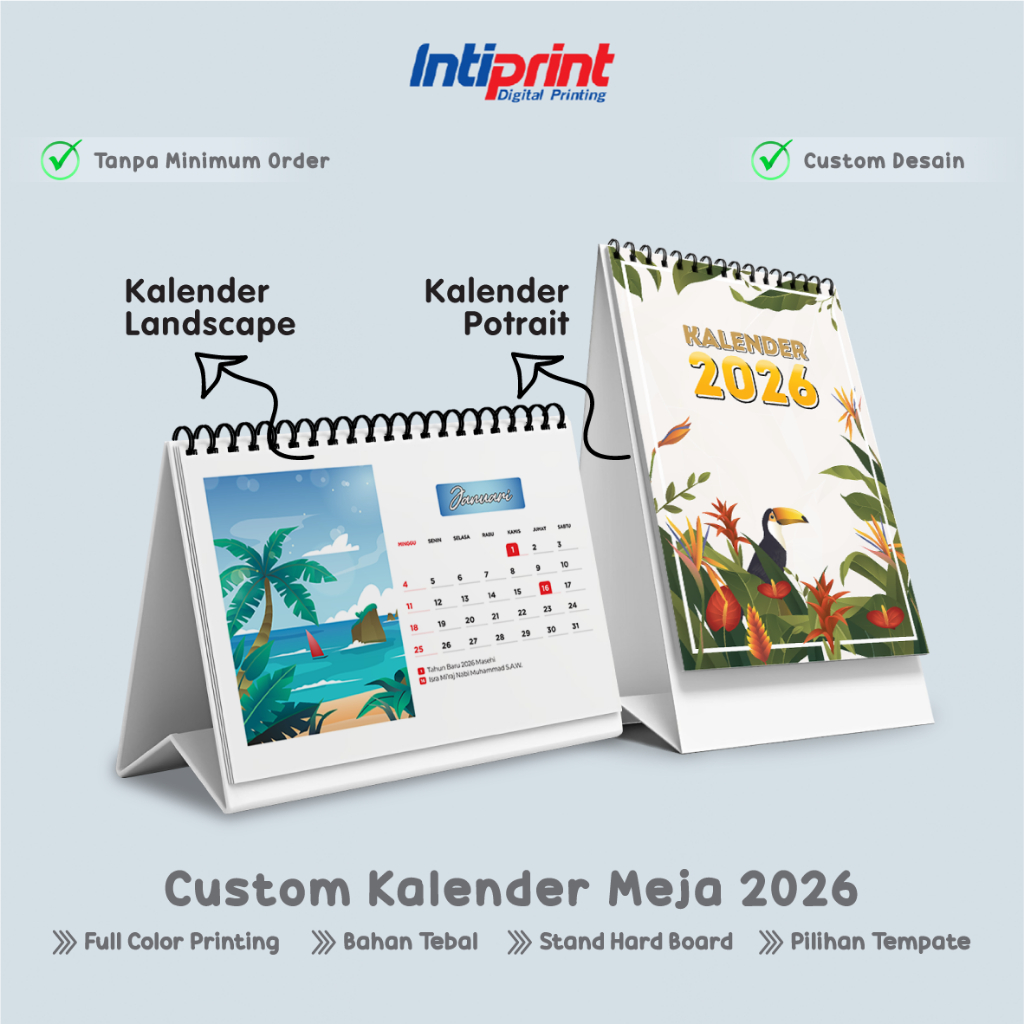 Jual Cetak Kalender Meja Ukuran A5 Estetik / Desk Calendar Aesthetic ...