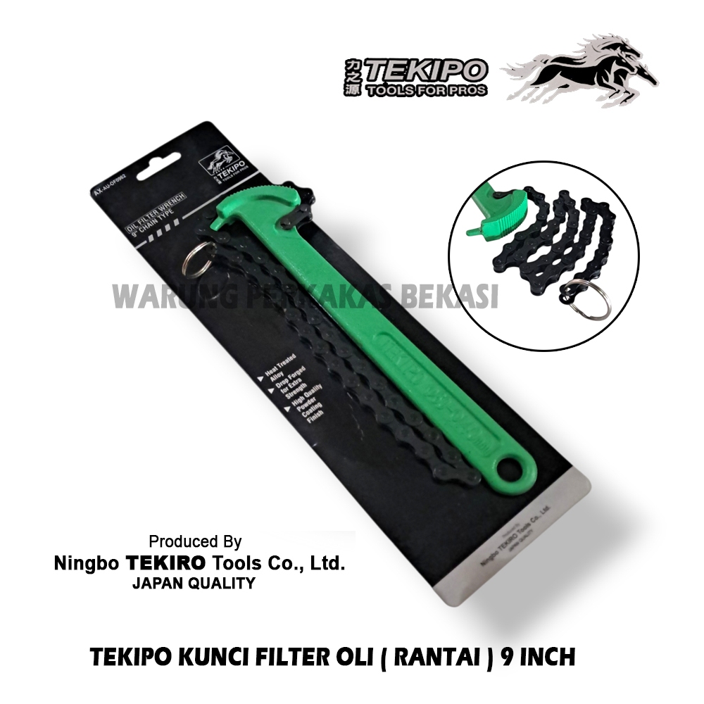 Jual TEKIPO Japan Kunci Oli Filter Mobil 9" Model Rantai Oil Filter ...