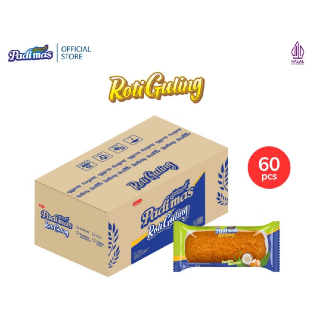 Jual Roti Guling Padimas 1 dus isi 60 | Shopee Indonesia