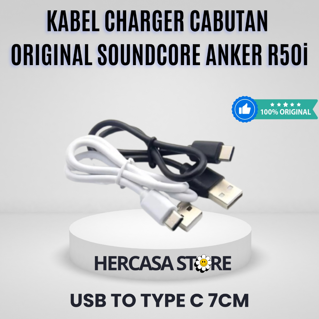Jual Kabel Charger TWS Soundcore R50i Kabel Anker Original Kabel TWS ...
