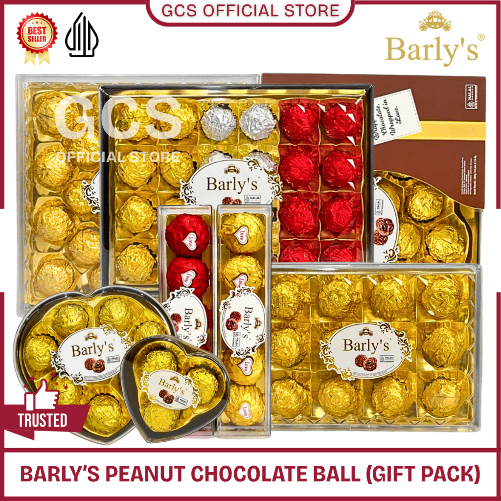 Jual BARLY'S Peanut Chocolate Ball Cokelat Bulat Isi Peanut Hazelnut ...