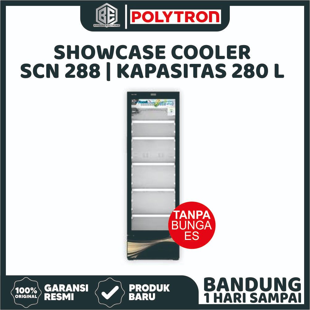 Jual Showcase Polytron No Frost SCN 288 Kapasitas 280 Liter Garansi 10 ...