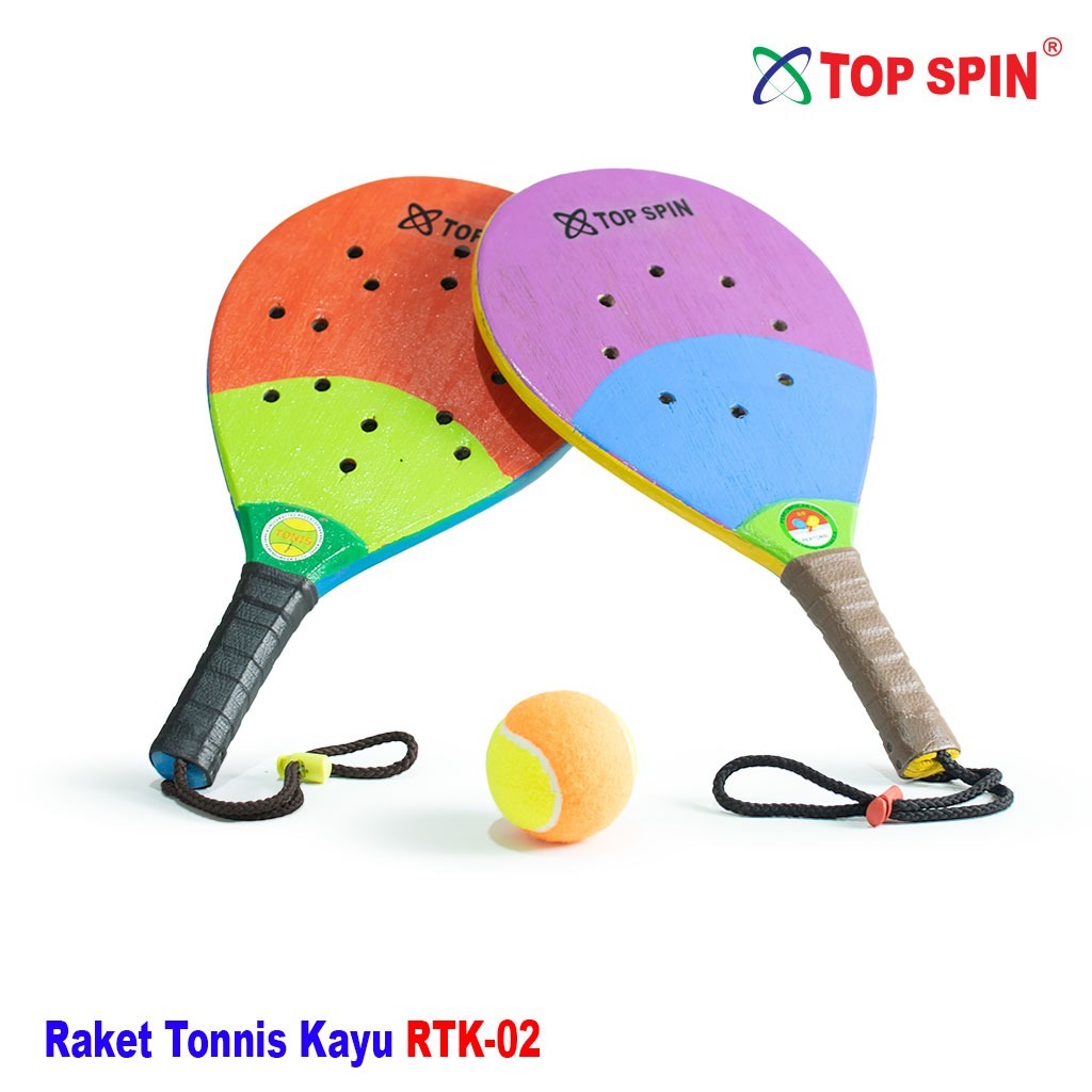 Jual Raket Tonnis Kayu RTK-02 Paket Permainan Olaharga Tonnis -Top Spin ...