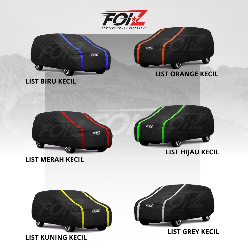 Jual DOF FOIZ Cover Penutup Mobil Outdoor Hitam List Kecil Avanza ...