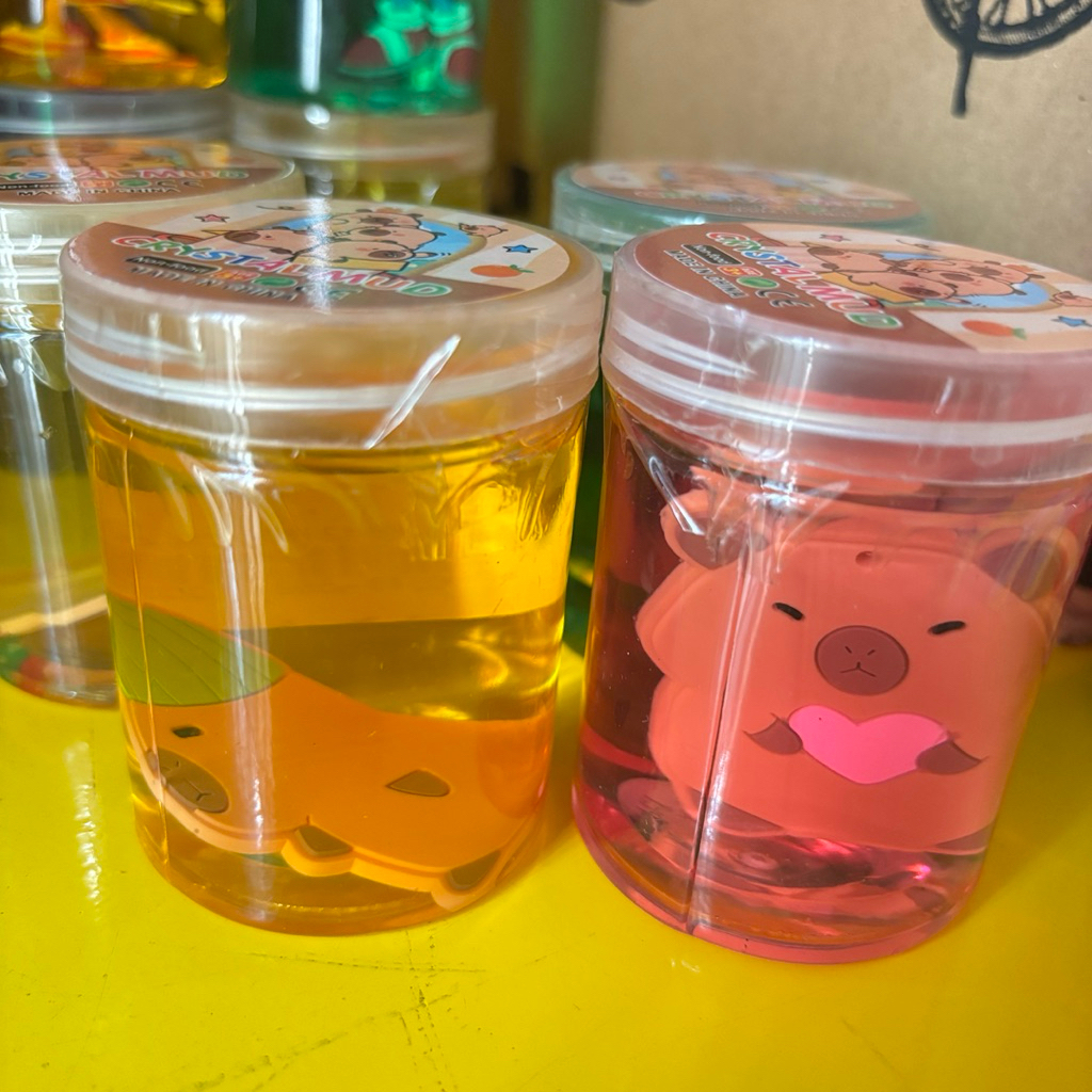 Jual Mainan Edukatif Slime Anak Crystal Mud Karakter Capybara 3D ...