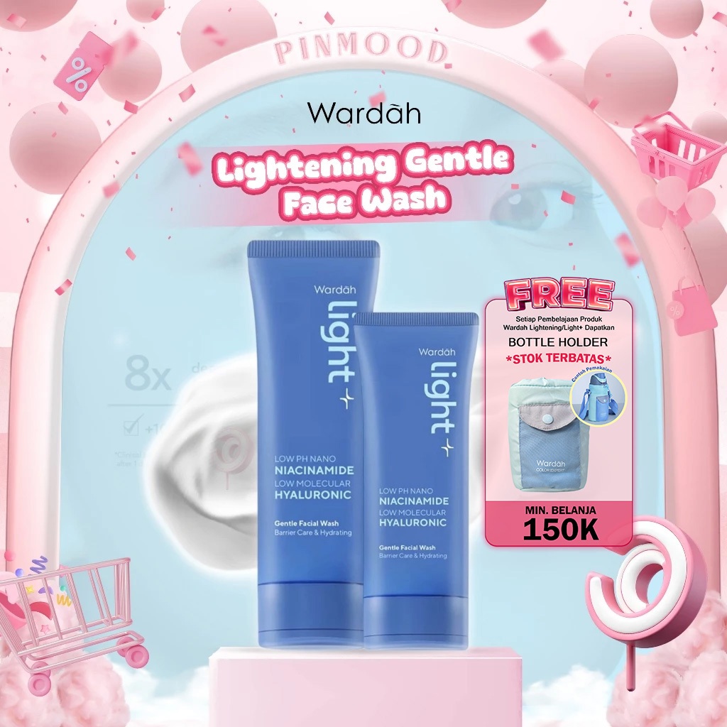 Jual WARDAH - LIGHT+ NIACINAMIDE GENTLE FACIAL WASH ( 50 | 100 ml ...