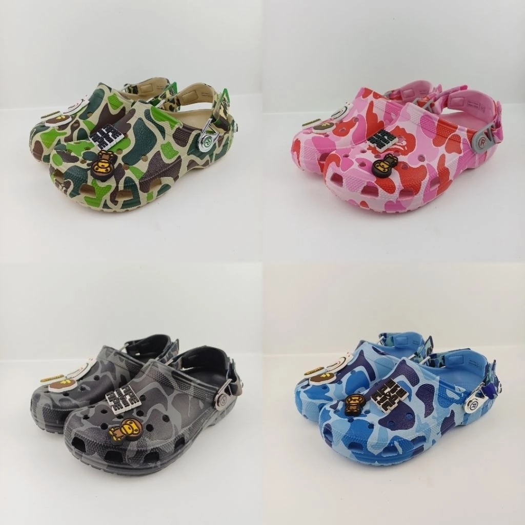 Jual Sandal Crocs Clog Bathing Ape/ Bape Camo Edition | Shopee Indonesia