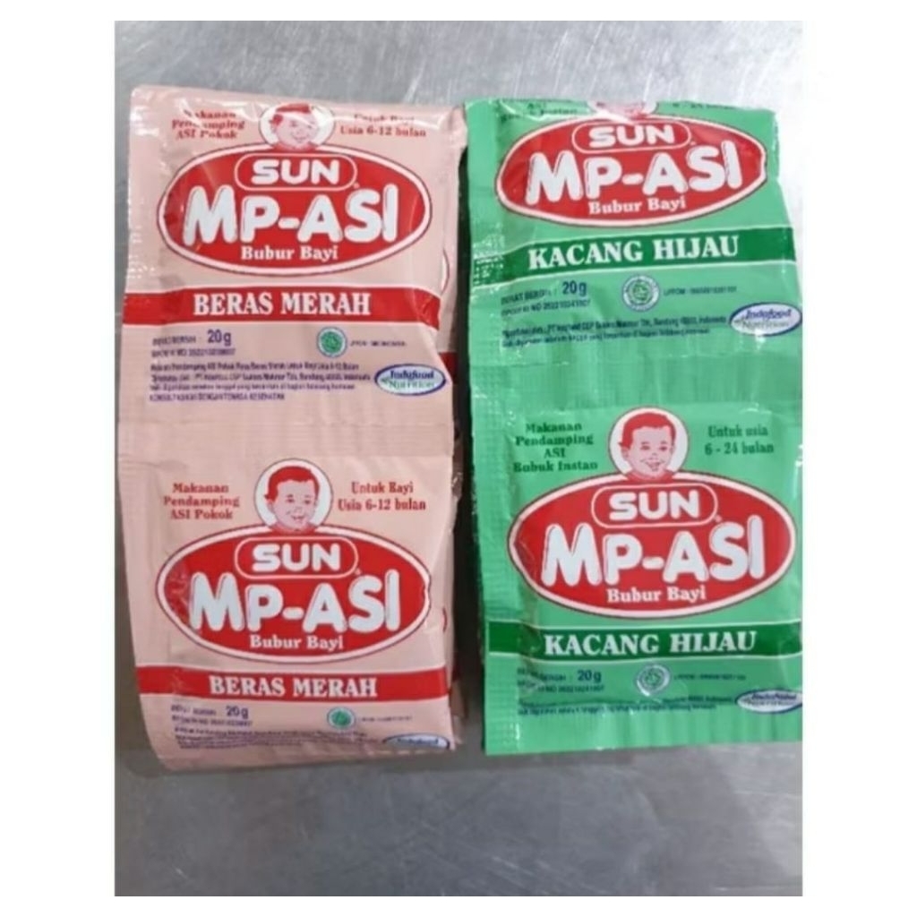 Jual Sun Mp Asi Bubur Bayi 1 Renceng isi 12 Sachet x 20 gr | Shopee ...