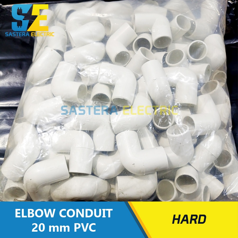 Jual (100 pcs) Knee 20 mm PVC Hard / Keni Conduit 20 mm Putih / Knee ...