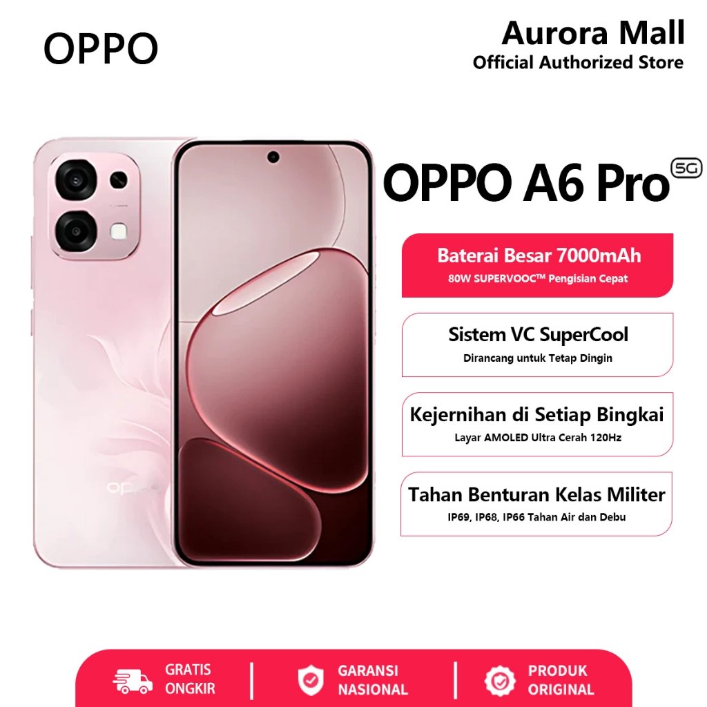 Jual OPPO A6 Pro 5G 8/256GB (8GB+8GB Extended RAM) NFC 7000mAh Battery ...