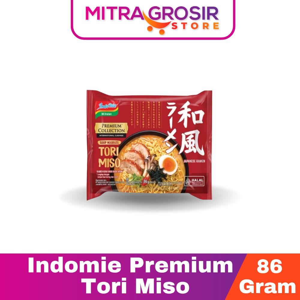 Jual Indomie Mie Instant Premium Ramen Kuah Tori Miso 86 Gr | Shopee ...